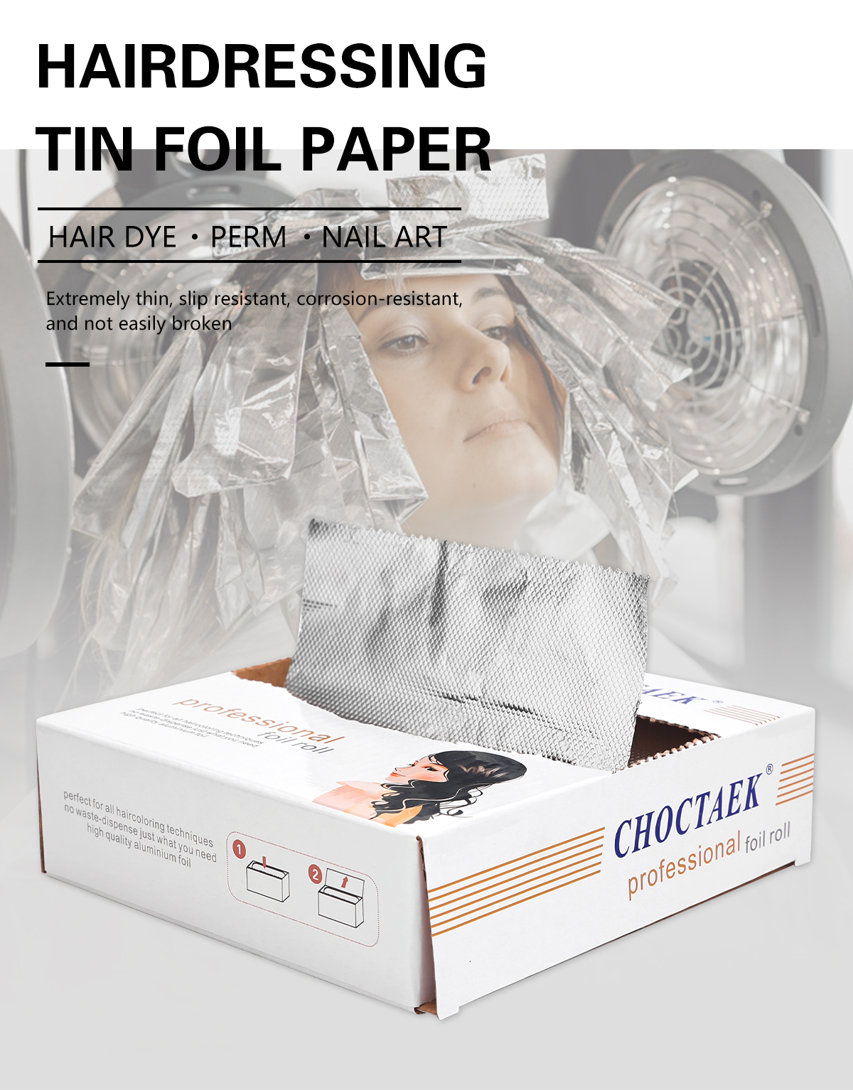 Draw Style Tin Foil Hair Salon Professional Tin Foil Ironing And Dyeing ...