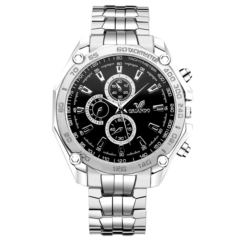 ORLANDO Luxury Classic Stainless Steel Quartz Watch for Men | Shopee ...