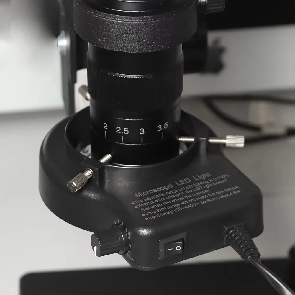 KUAIQU Microscope Illumination 56 Led Adjustable Ring Light 1-100% For ...