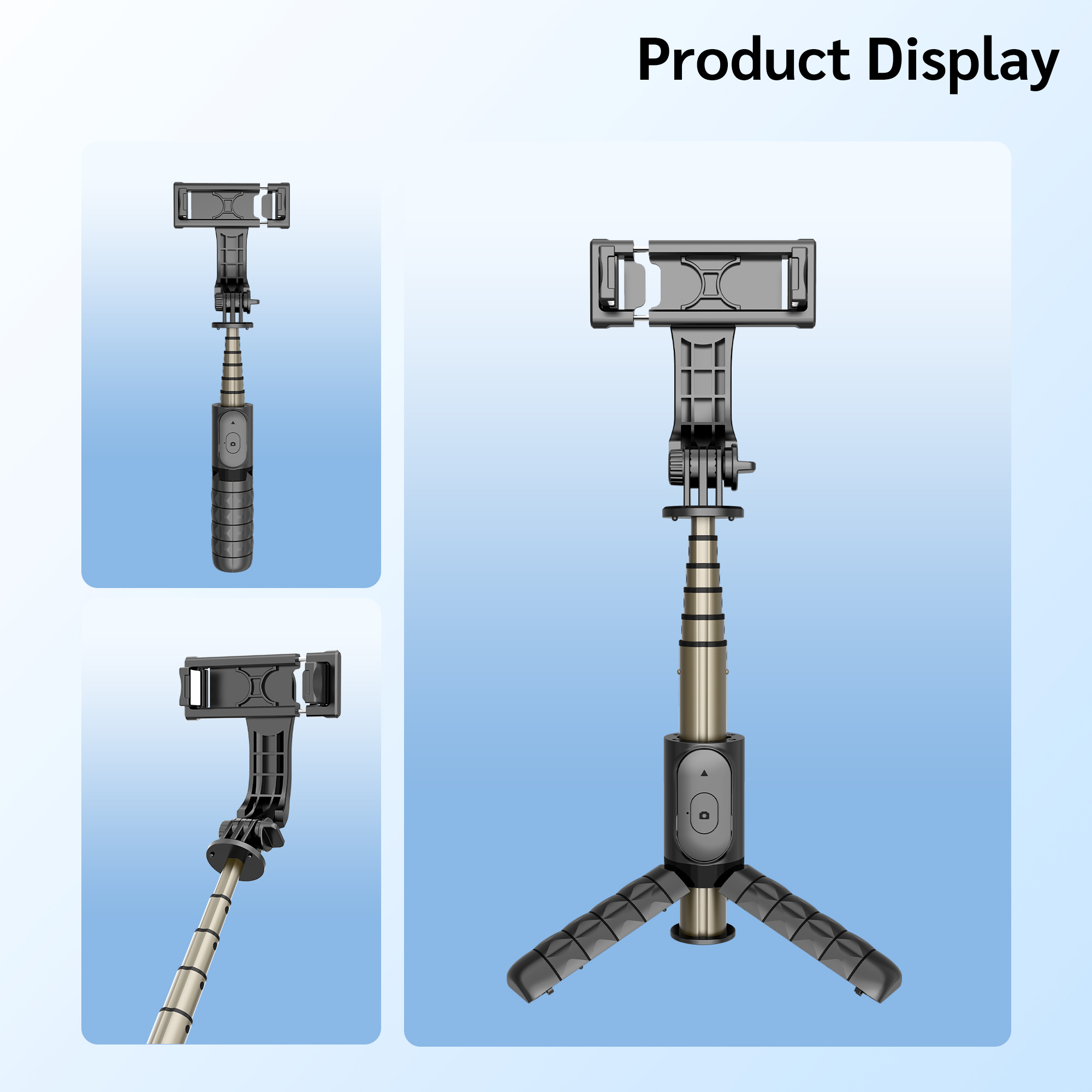 P01 Gimbal Phone Holder Stabilizer Stand Q10 Aluminum Alloy Tripod ...