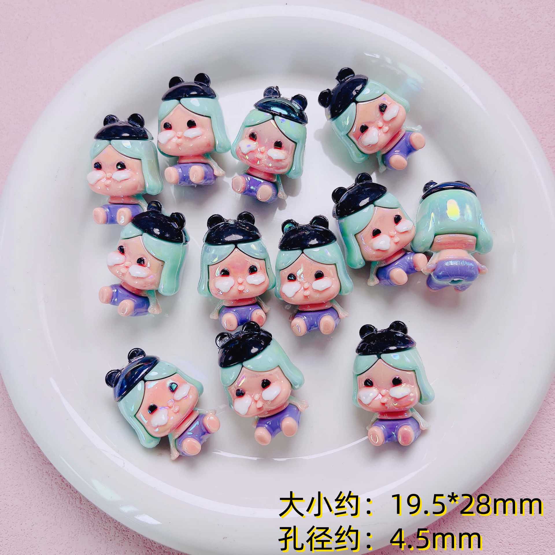 15pcs UV Color-Plated Cartoon Sitting Posture Posture Posture Posture ...