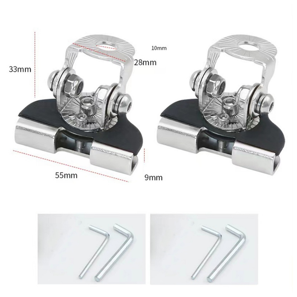 2 Pcs Stainless Steel Universal Cars Auto Hood LED Work Light Bracket ...