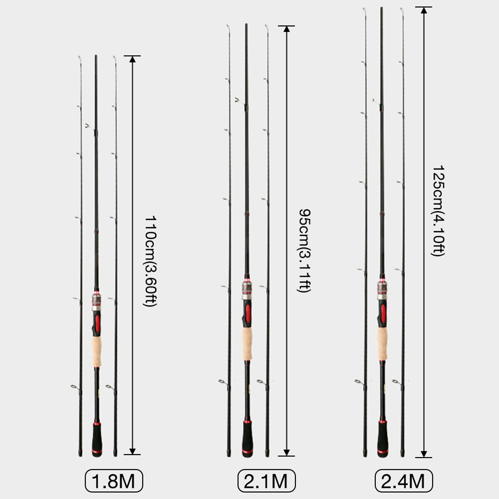 Shadow For The Win M/ML 2 Tips Fishing Rod 1.8m-2.1m Carbon Fibre ...