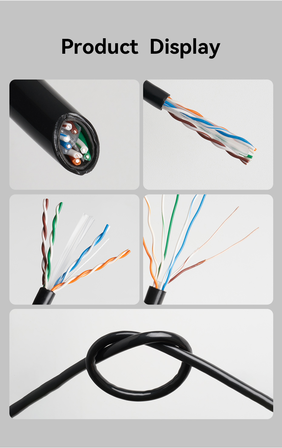 Vention Cat6 UTP Outdoor Ethernet Patch Cable 100M 200M 305M 1000Mbps ...
