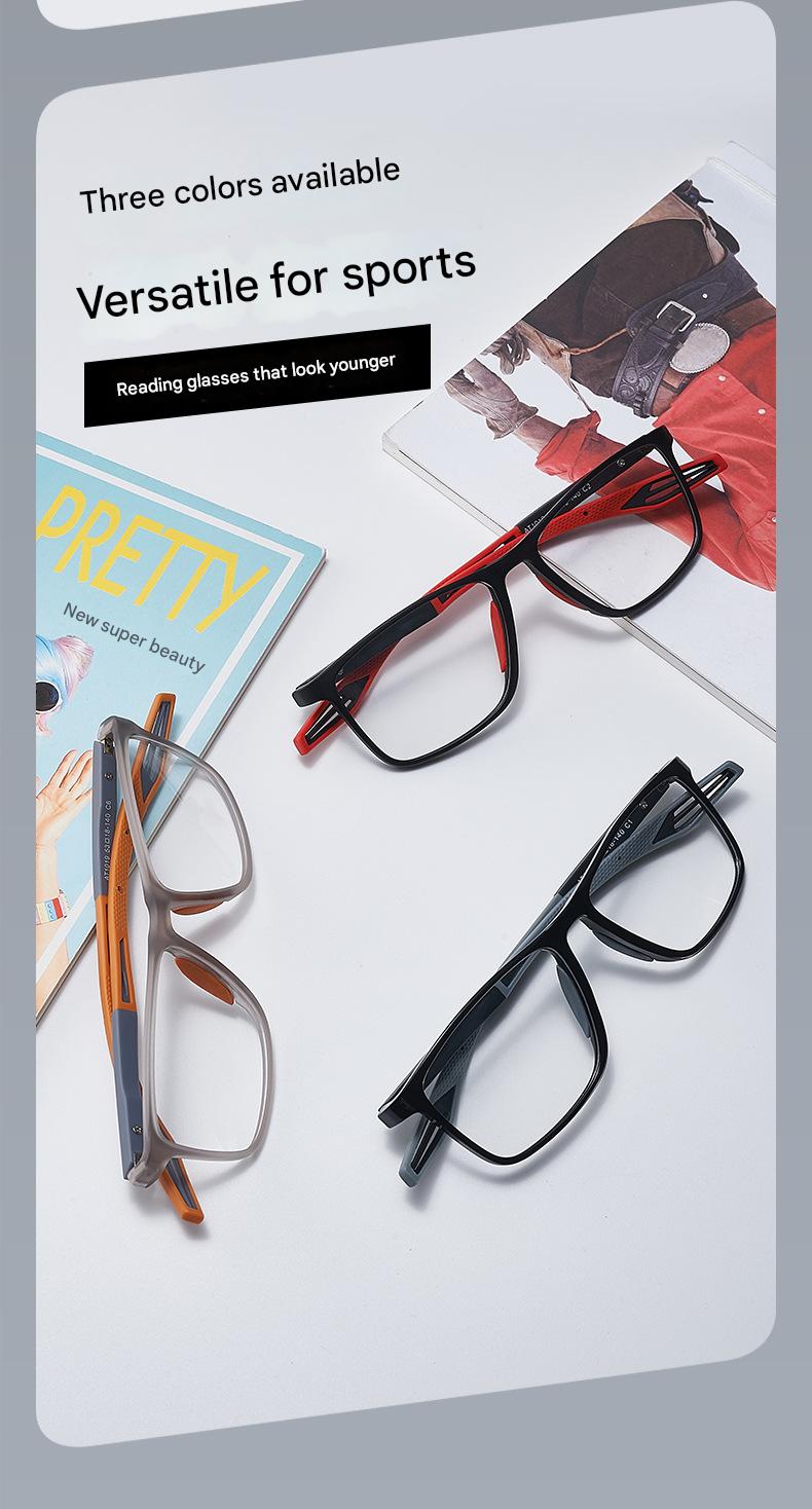 2025 TR90 Sports Reading Glasses For Men Anti Blue Light Spring Hinge Presbyopia +1 00 To +4 00 ...