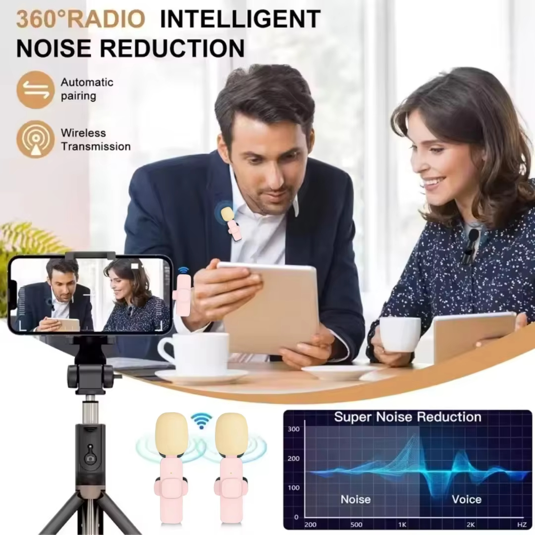 K9 Microphone Wireless Lapel Mic for Teaching Mini Mike for Vlog ...