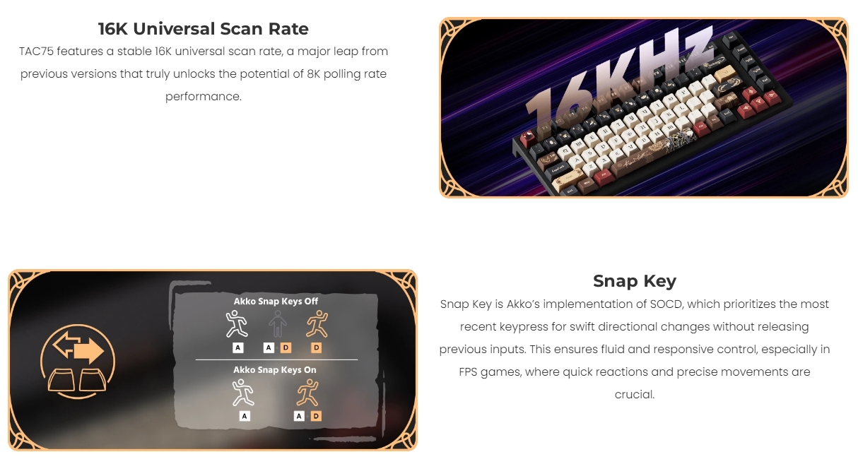 Akko TAC75 HE – Lord of Mysterious Wired Magnetic Switches Keyboard With SOCD, Rapid Trigger ...