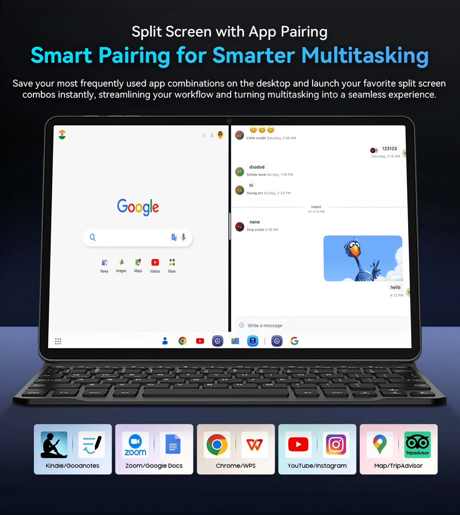 SUXI A3 Tablet Android kids 10.1" 12+128GB 6000mah Dual SIM Slot Gaming ...