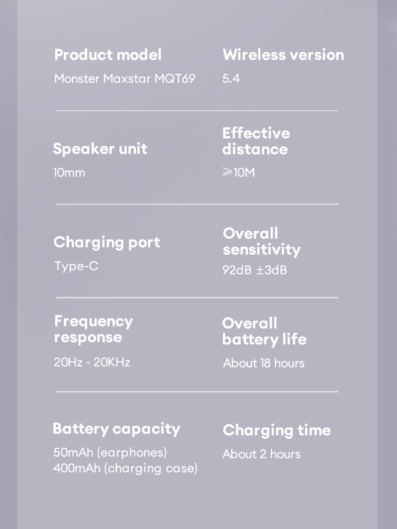 Monster MQT62 TWS Wireless Earphones Bluetooth Game Headsets Sport ...