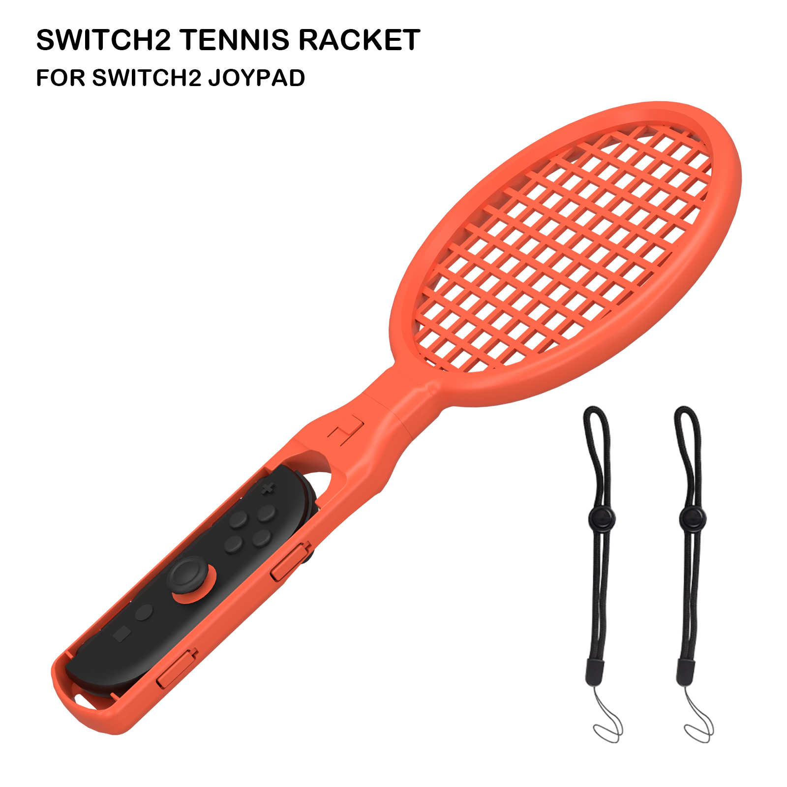 2PCS Tennis Racket For Nintendo Switch 2 Joy-Con Controller Wrist Strap ...