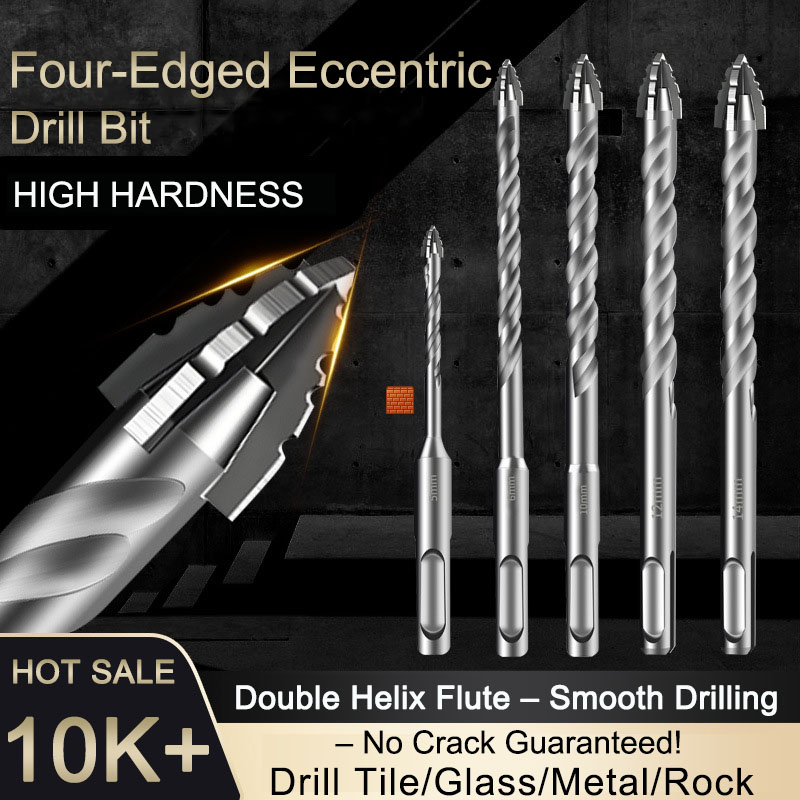 5/6/8/10/12/14mm Round Shank Carbide Ceramic Tile Porcelain Drill Bit ...