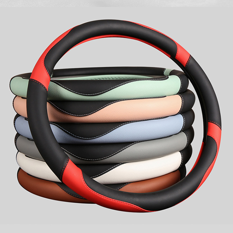 Microfiber Leather D Shape Car Steering Wheel Cover For Hyundai Creta ...
