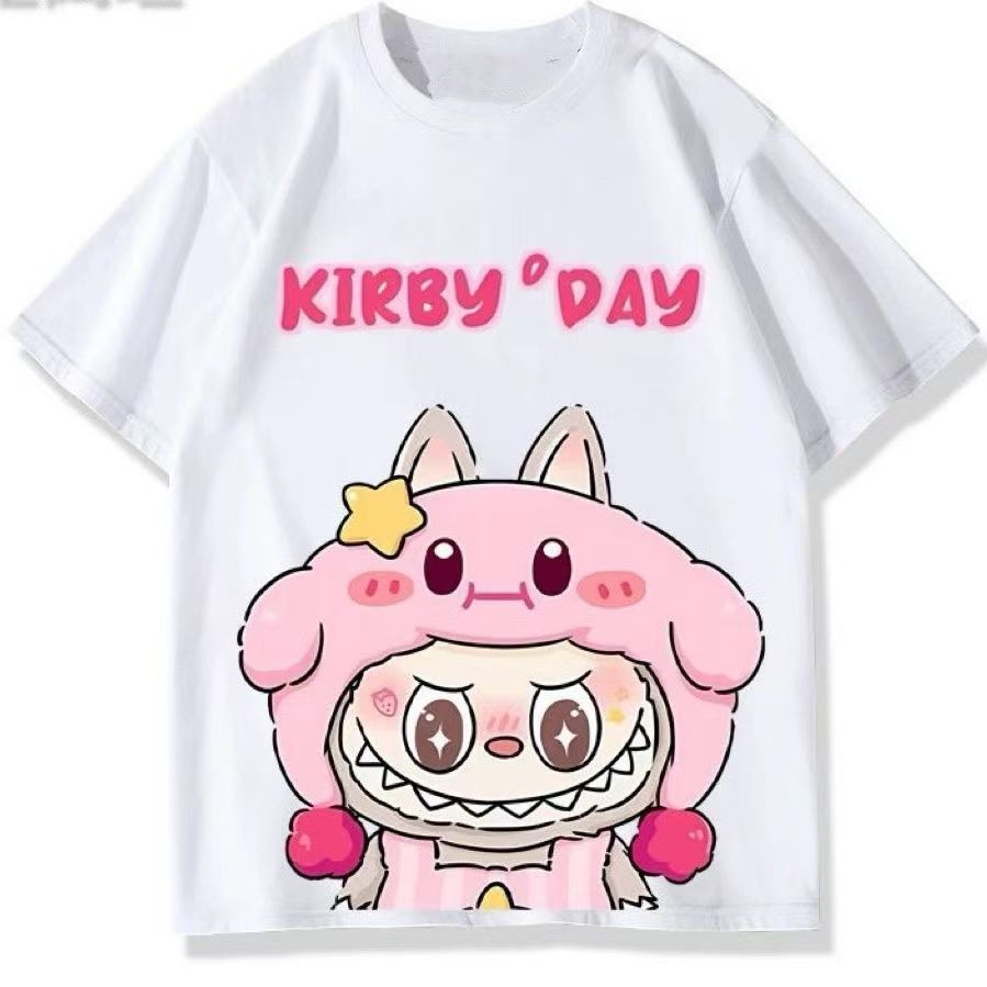 Rabu Cartoon Merchandise T-Shirt Cotton Trendy Round Neck T-Shirt ...