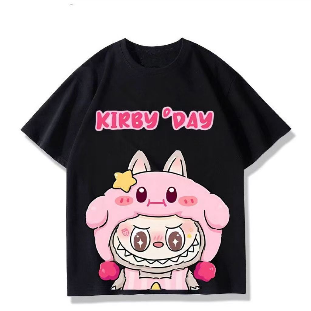 Rabu Cartoon Merchandise T-Shirt Cotton Trendy Round Neck T-Shirt ...