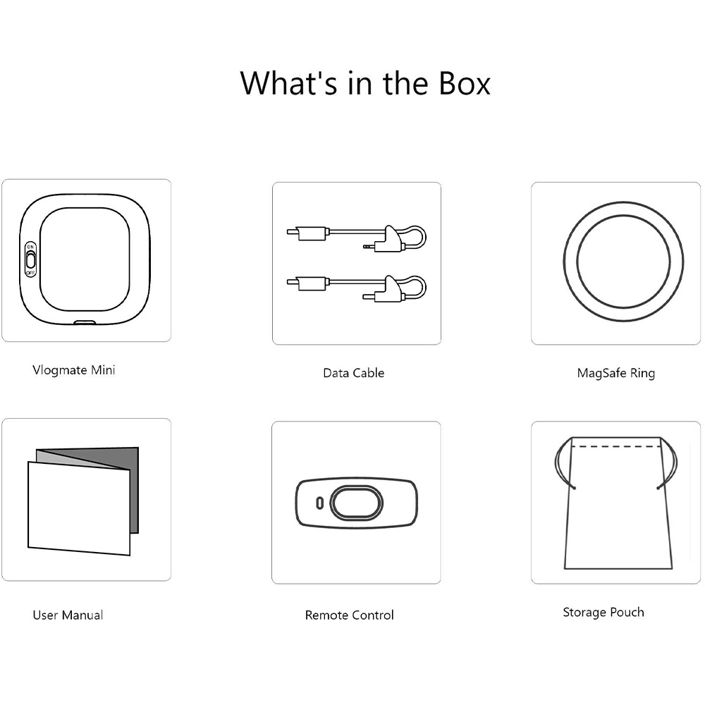 Founist Vlogmate Mini selfie Recording display screen USB-C/Lightning ...