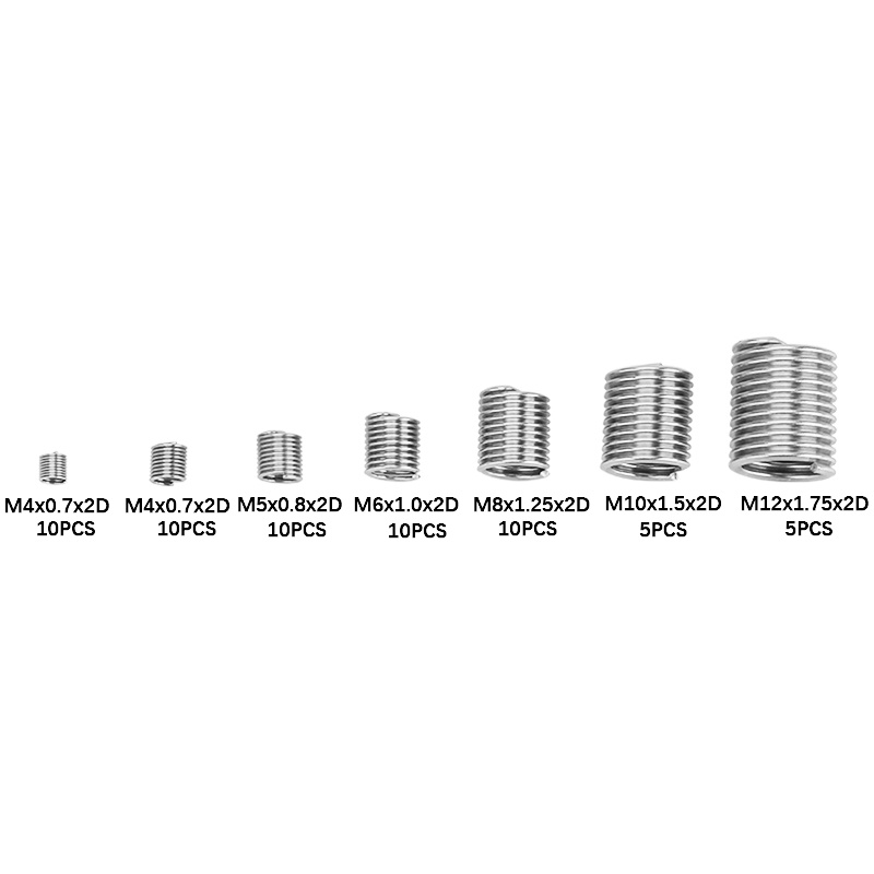 Fastening Thread Insert Set M3 M4 M5 M6 M8 M10 M12 Stainless Steel ...