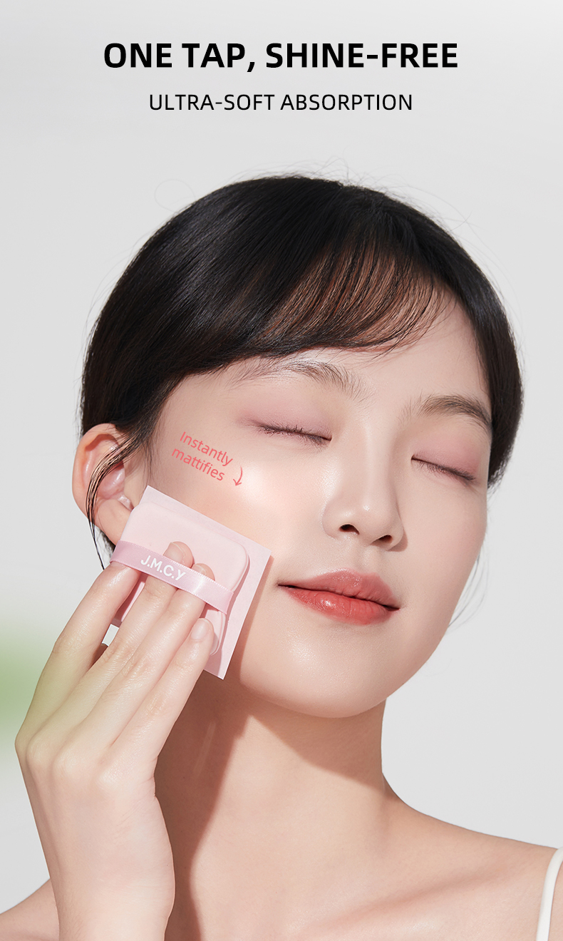 【Oil Control】JMCY 3-in-1Oil Blotting Paper with Mirror Oil Control Puff ...