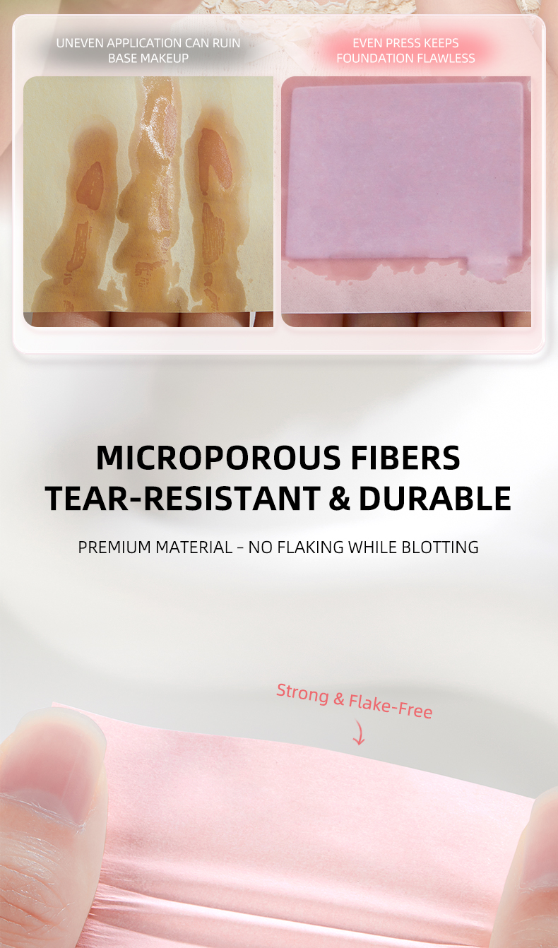 【Oil Control】JMCY 3-in-1Oil Blotting Paper with Mirror Oil Control Puff ...