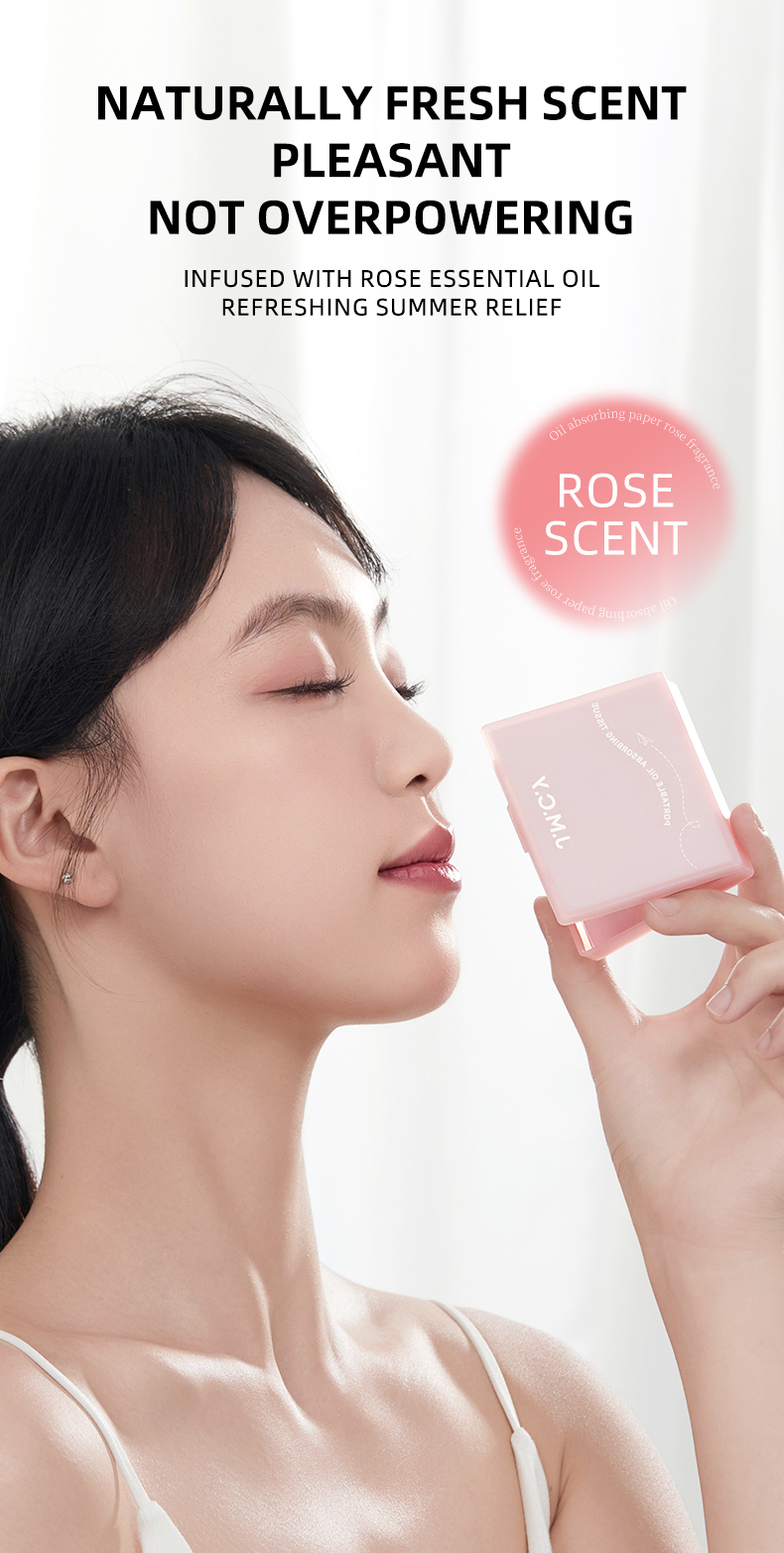 【Oil Control】JMCY 3-in-1Oil Blotting Paper with Mirror Oil Control Puff ...