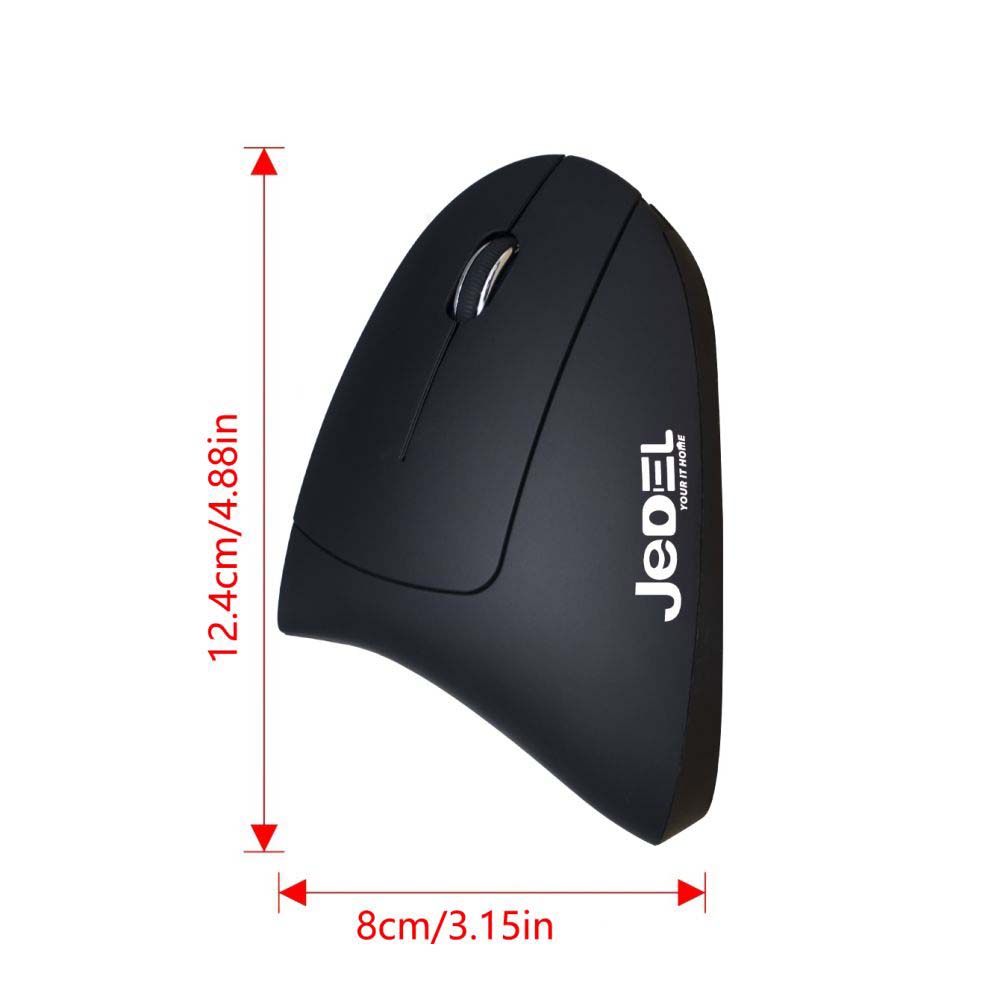 2.4G Wireless Ergonomic Optical Mouse 1000/1200/1600 Dpi 6 Buttons for ...