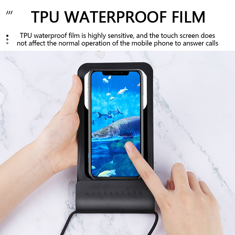 【COD】Preferred Air Bag Waterproof Phone Case For Diving Underwater ...