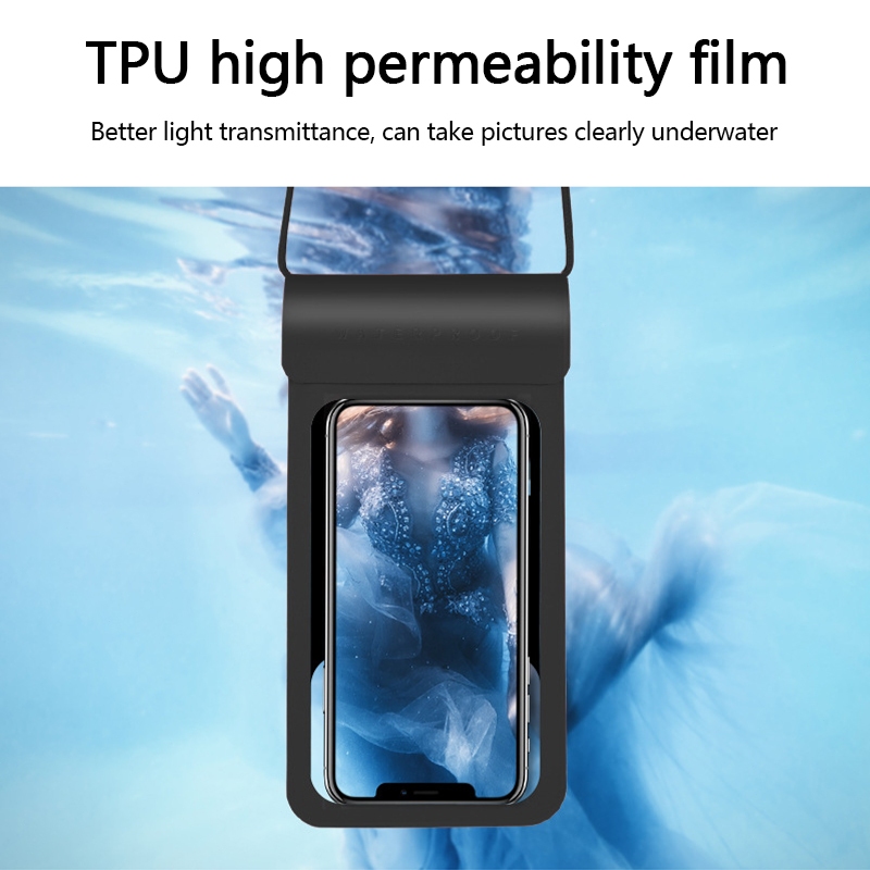 【COD】Preferred Air Bag Waterproof Phone Case For Diving Underwater ...