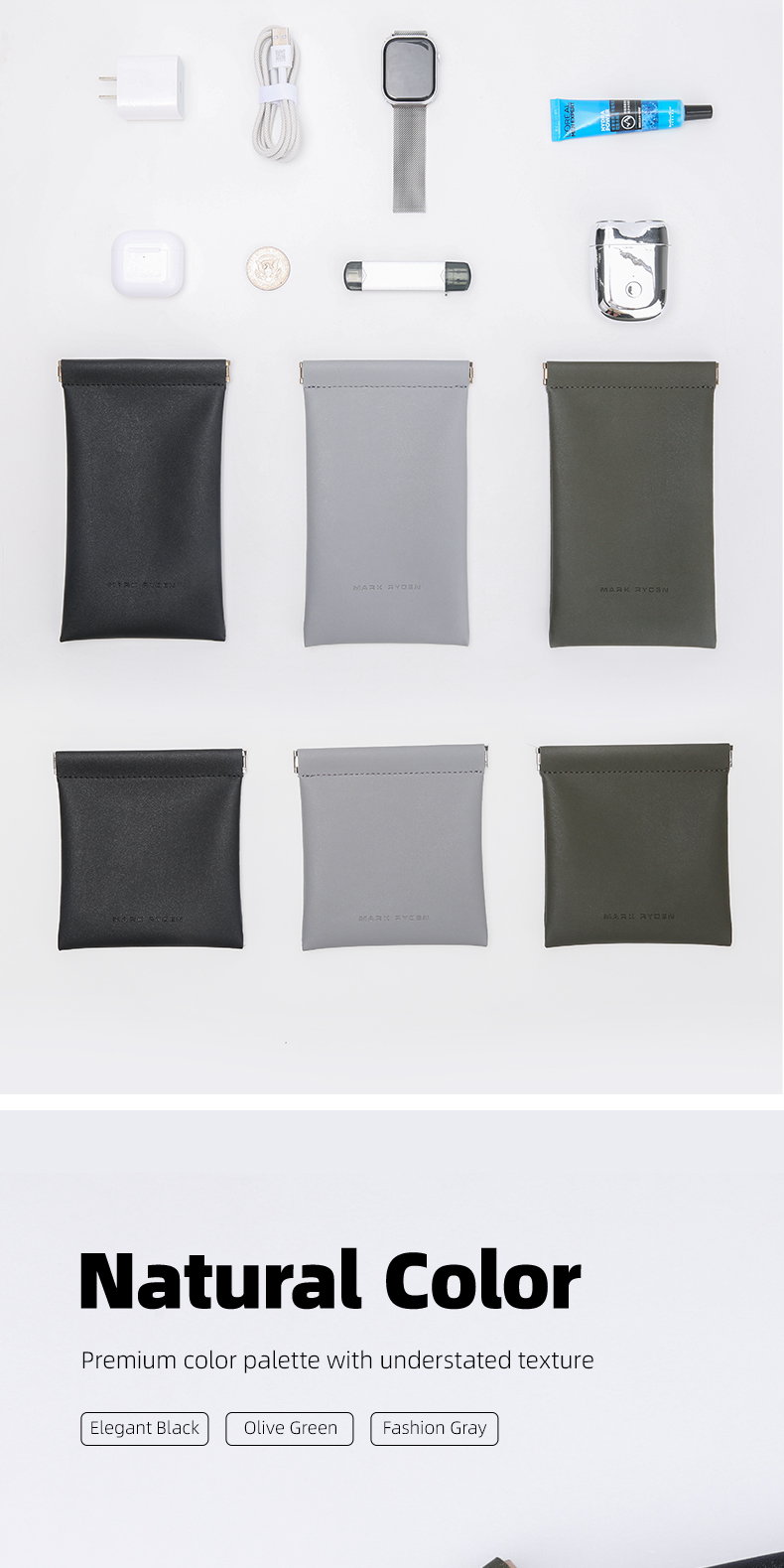 MARK RYDEN Minimalist Card Holder Mini Wallet | Shopee Philippines