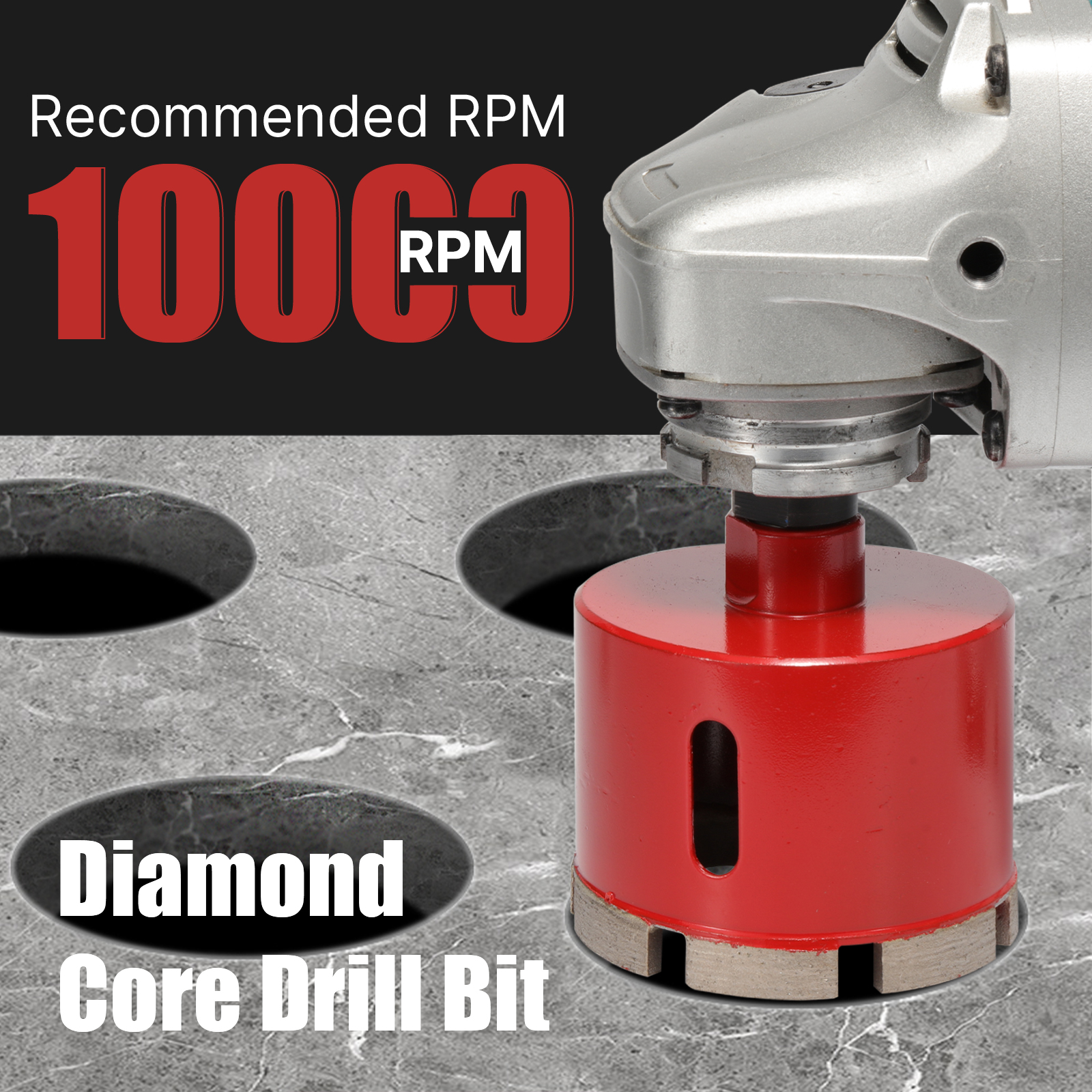 1PC 6 - 90mm Marble Opener Diamond Core Bit Hole Saw Drill Bit for ...