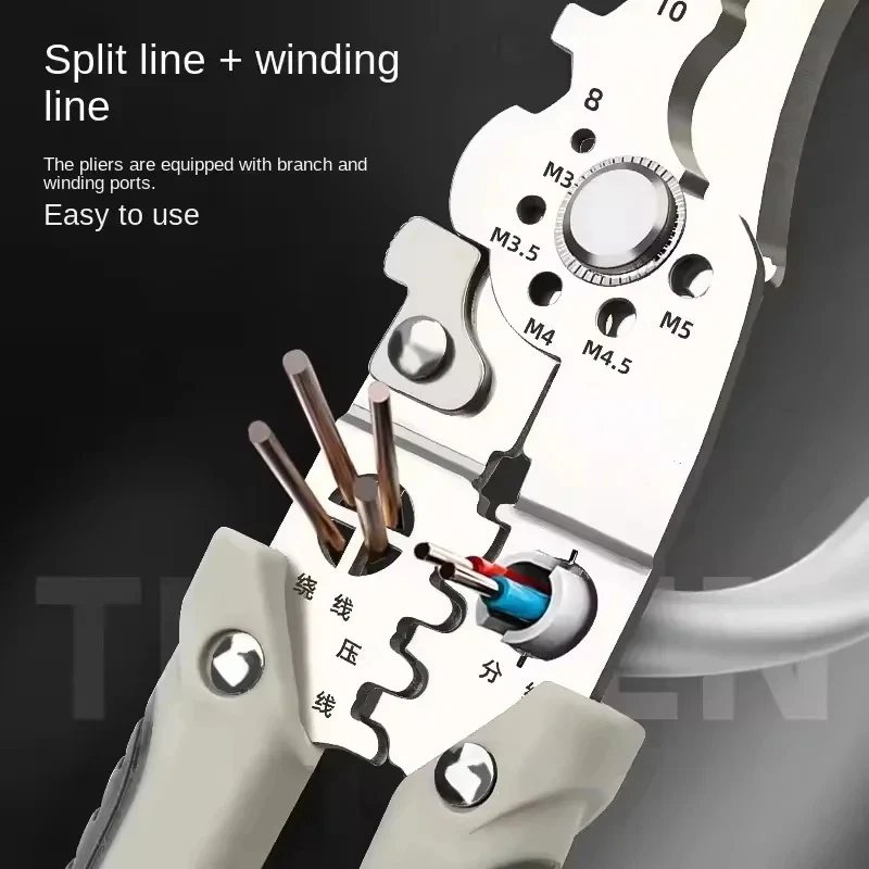 Multi-Function Wire Stripping Pliers – Precision Cutting and Crimping ...