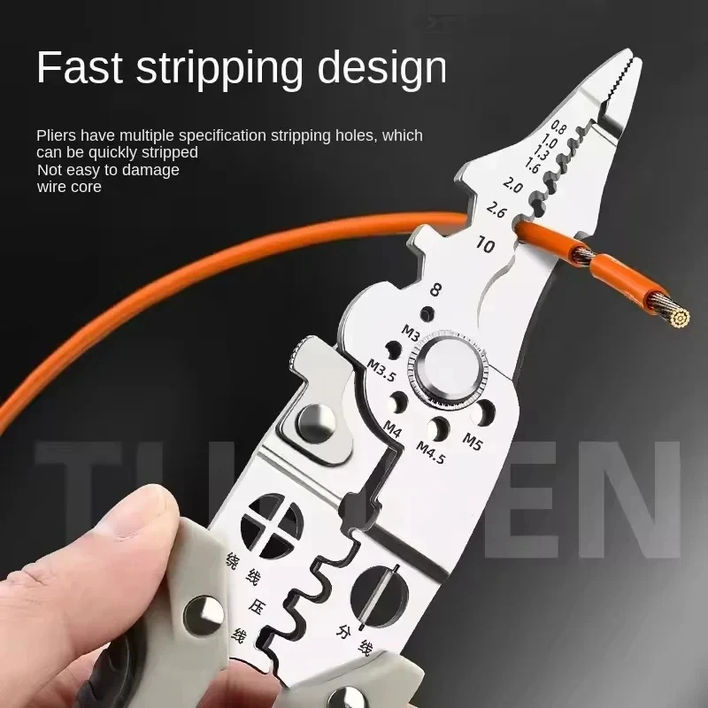 Multi-Function Wire Stripping Pliers – Precision Cutting and Crimping ...