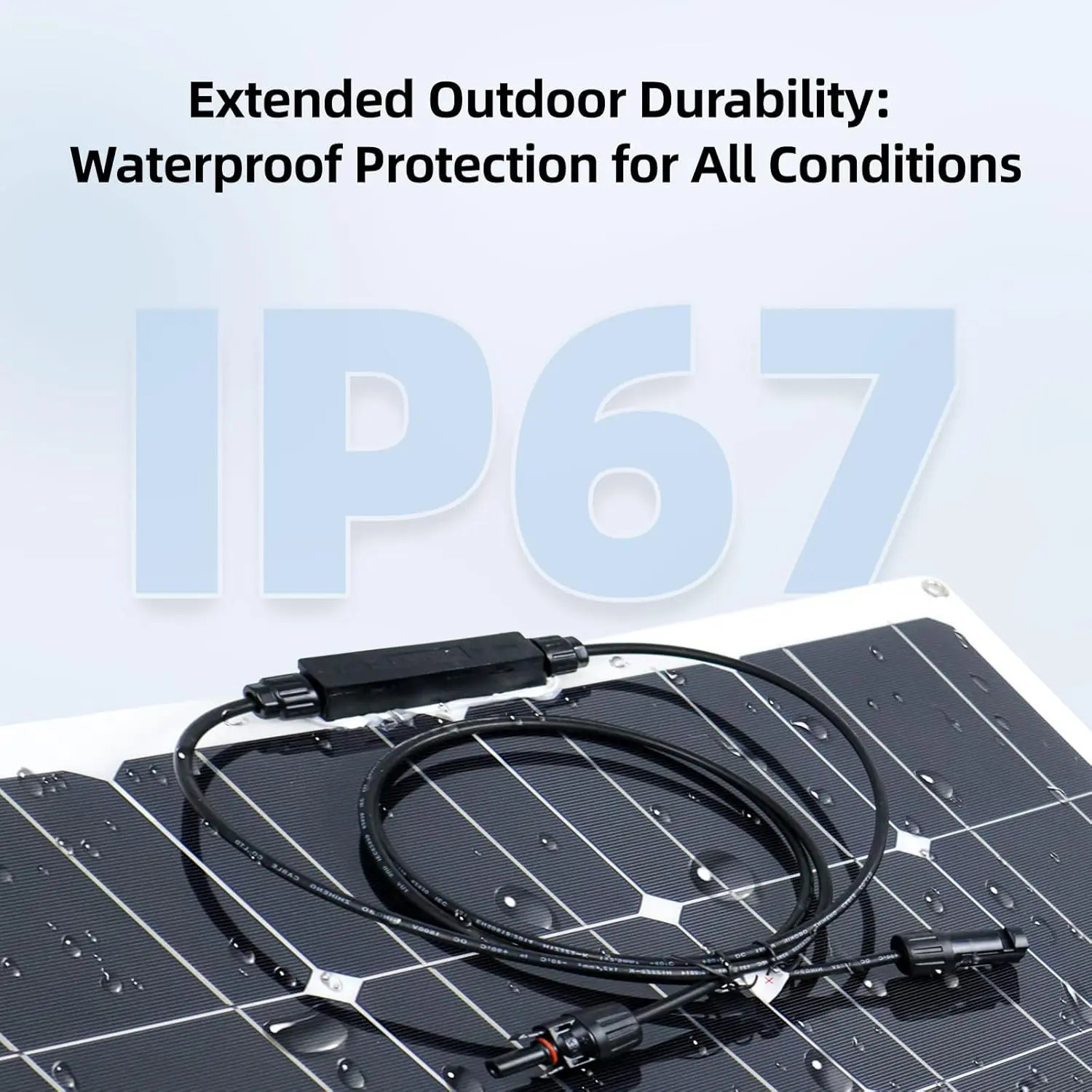 【Official Store】PowMr 120W Monocrystalline Silicon Flexible Solar Panel ...