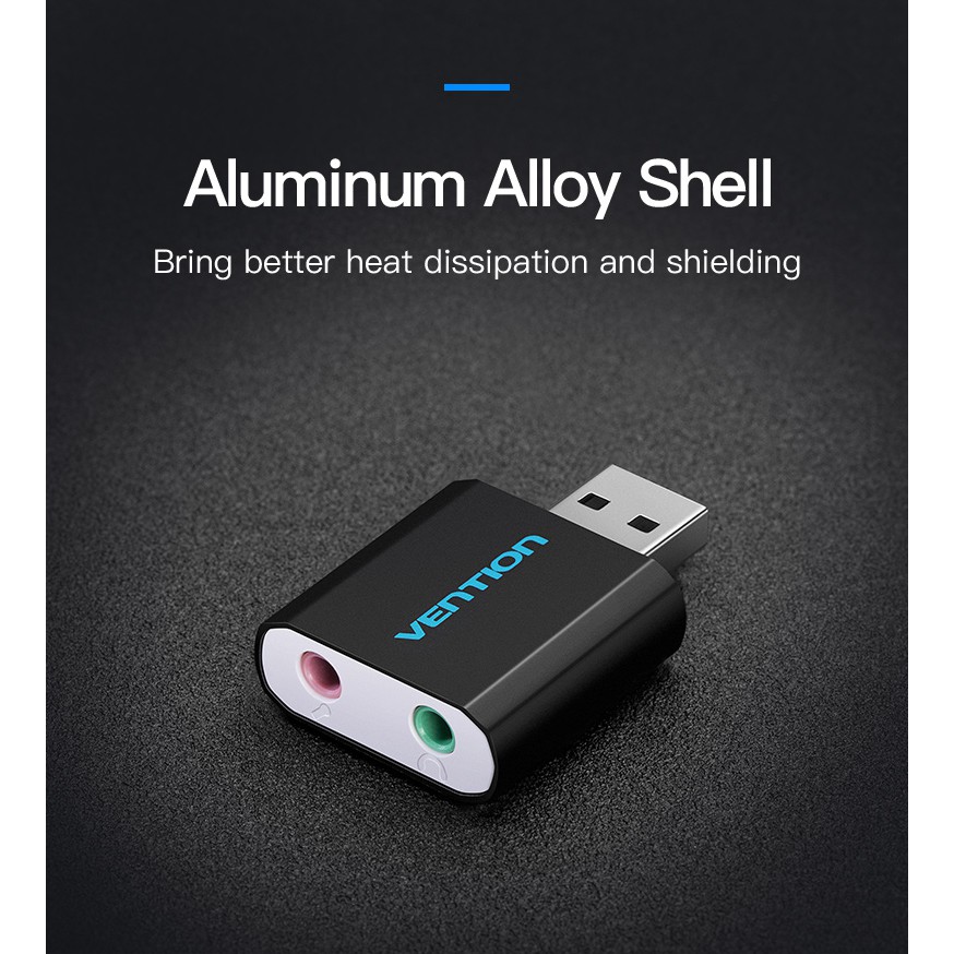 Vention Stereo USB Sound Card with 3.5mm Aux Mic Adapter | Shopee ...