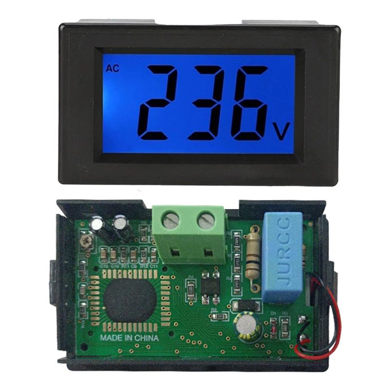 Digital Voltmeter for Measuring AC Voltage, D85-20 LCD Display, 80 to ...