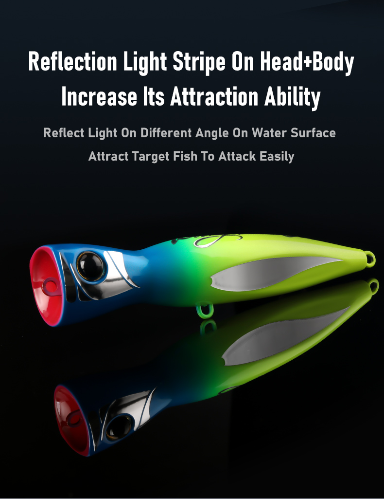 Kingdom SEASTALKER POPPER Sea Fishing Lures 160mm/180mm 60g/85g Popper Floating Hard Bait ...