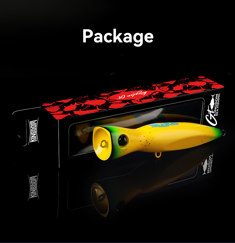 Kingdom SEASTALKER POPPER Sea Fishing Lures 160mm/180mm 60g/85g Popper Floating Hard Bait ...