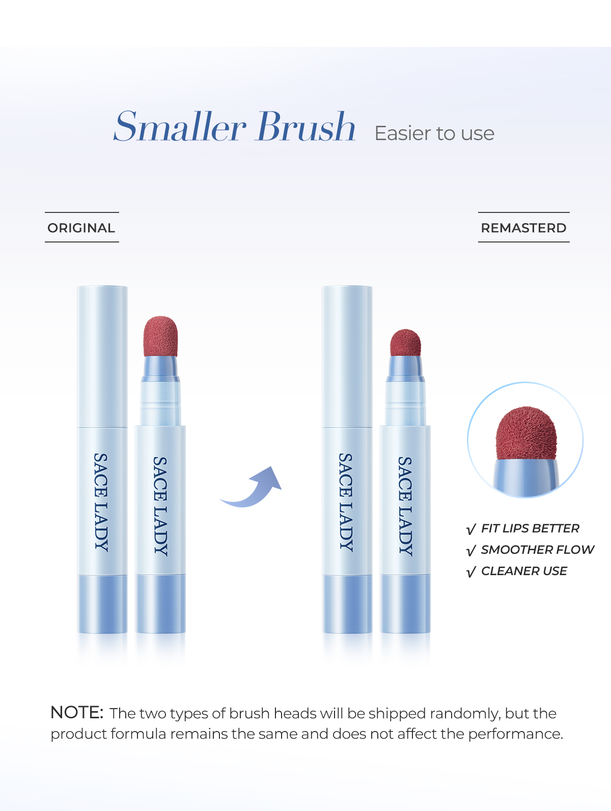 SACE LADY Matte Air Cushion Lip Cheek Cream Multi-use Silky Texture ...