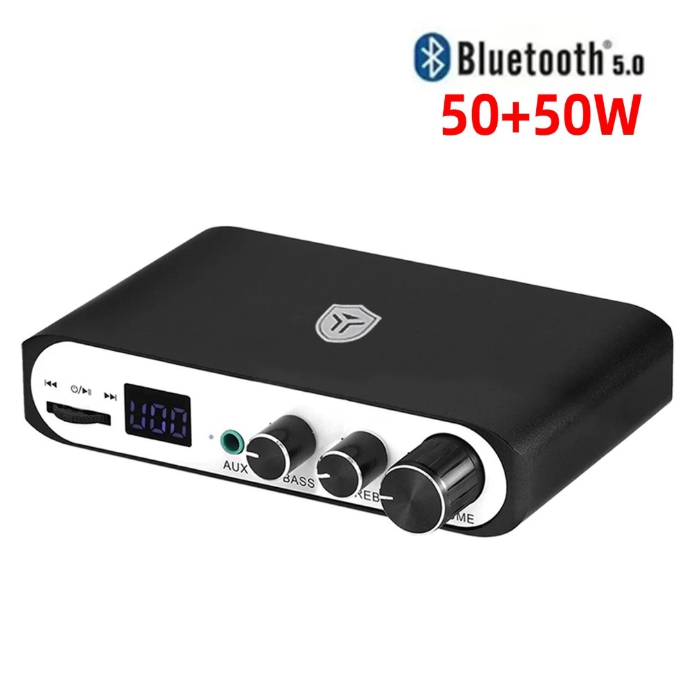 TPA3116D2 Bluetooth 5.0 Mini Digital Power Amplifier HiFi Stereo 50W ...