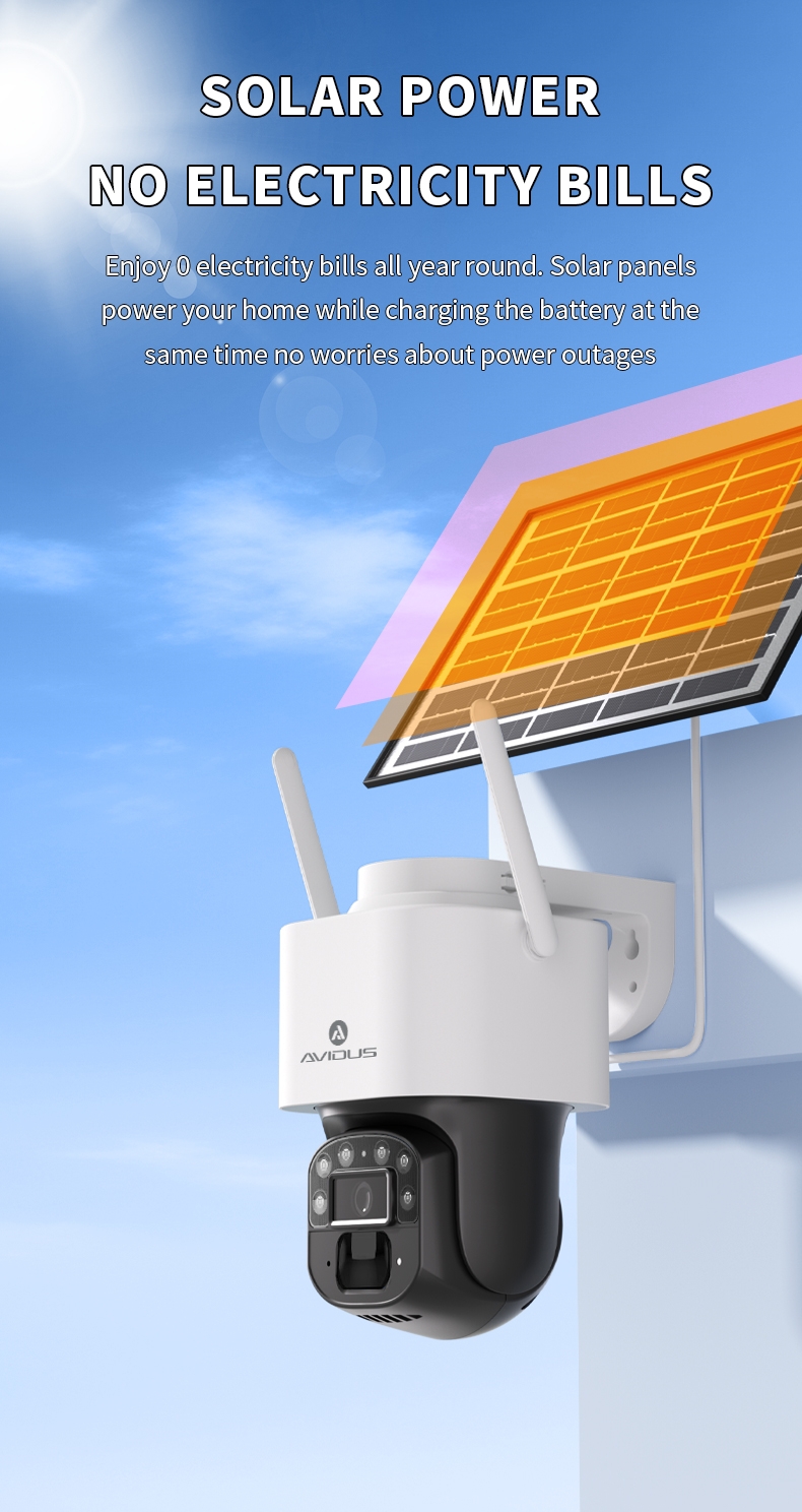 AVIDUS x Yoosee T1 Solar CCTV Camera Wireless WIFI Outdoor Waterproof ...