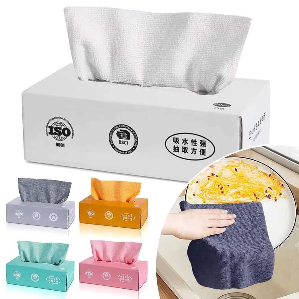 Microfiber Dish Cloth Towel Basahan Kitchen Cleaning Rags Color ...