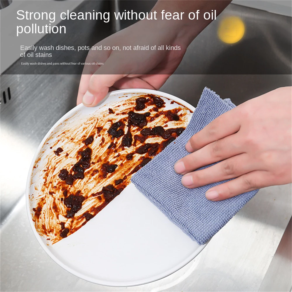 Microfiber Dish Cloth Towel Basahan Kitchen Cleaning Rags Color ...