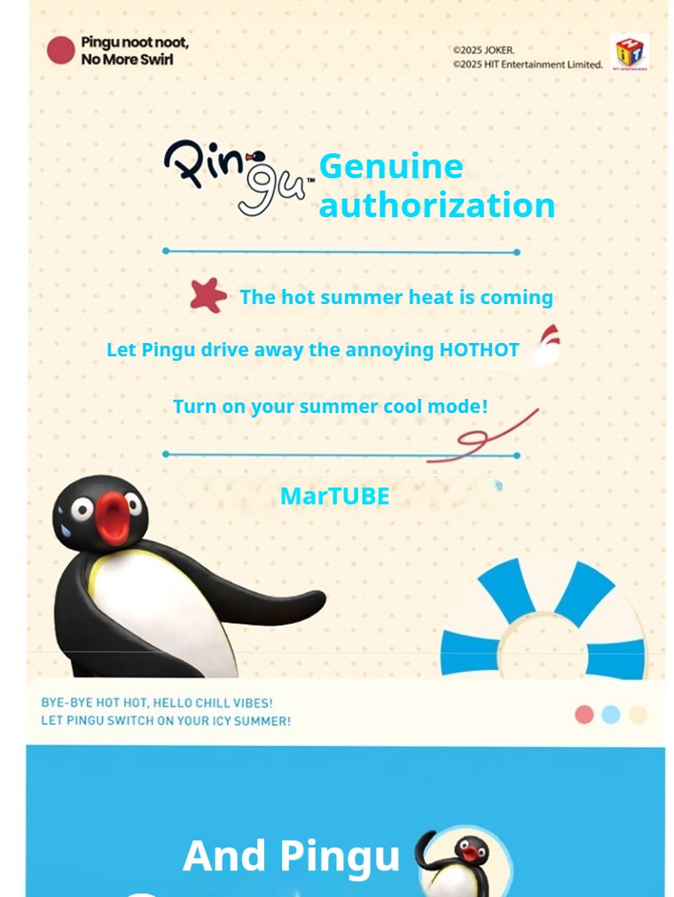 MARTUBE A birthday gift from Pingu Penguin is a hand-held rotating ...