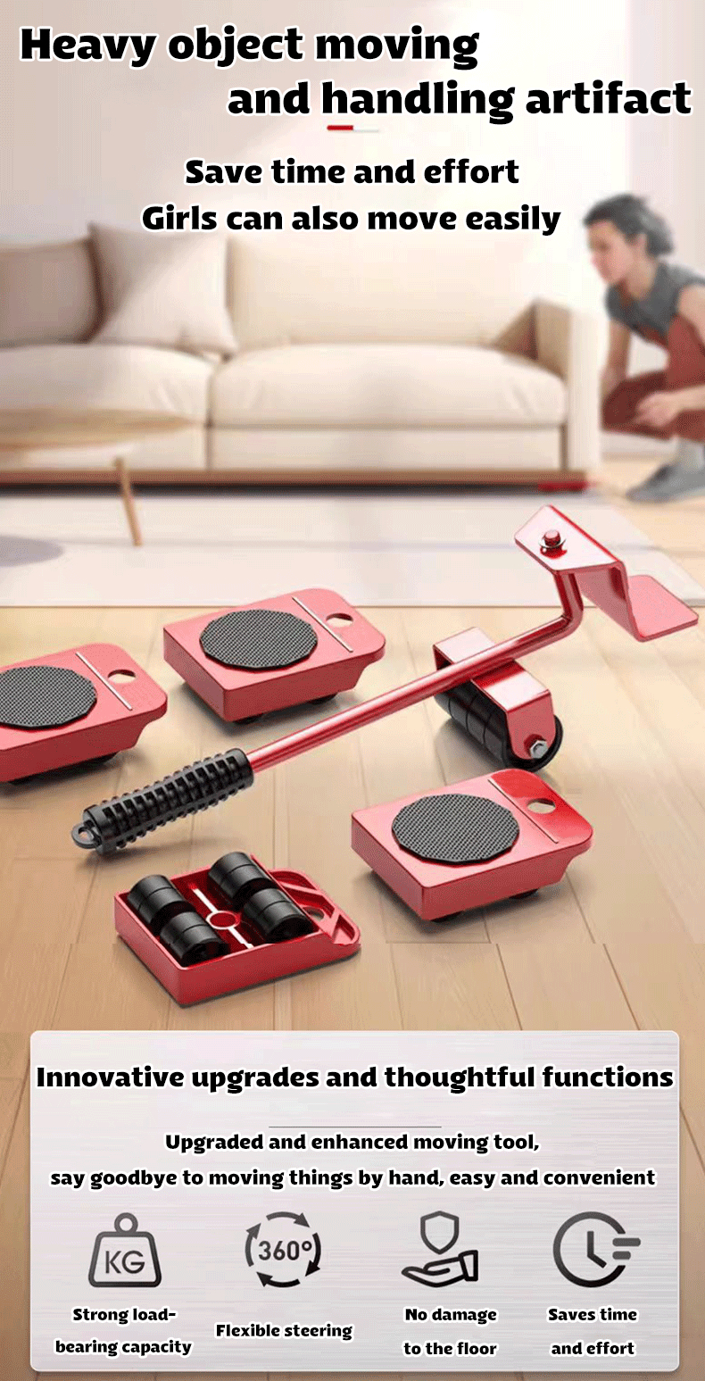 Upgrade thickening 5Pcs Heavy Duty Furniture Lifter Transport Tool ...