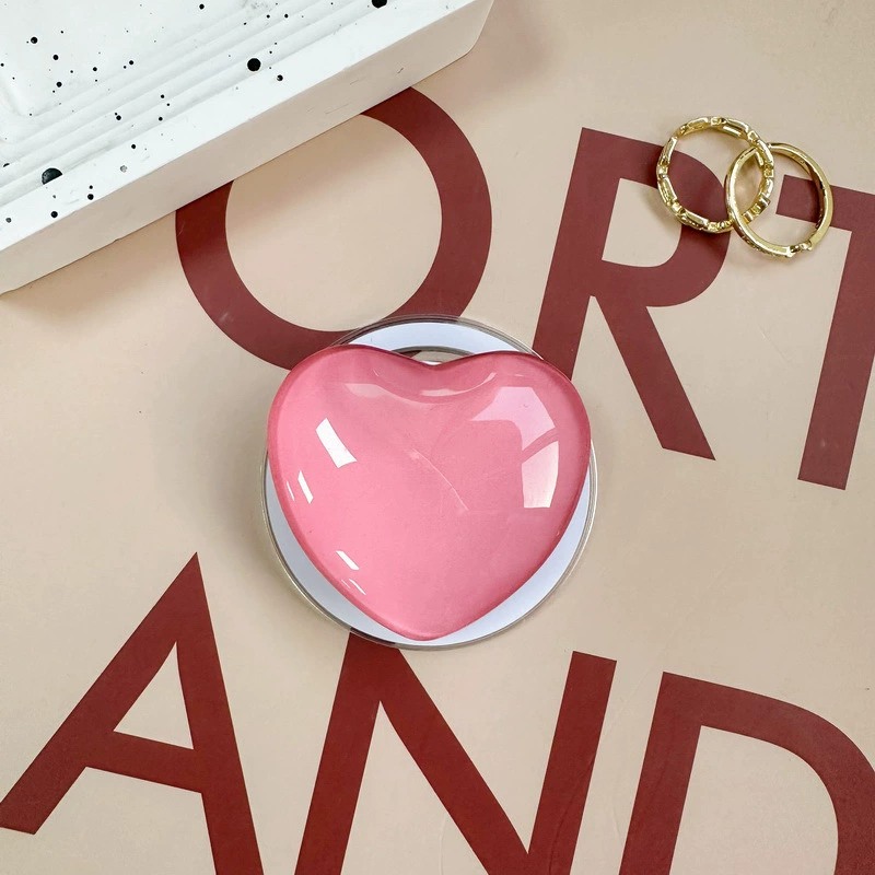 Magnetic Airbag Phone Bracket Metal Korean Cute 3D Glass Love Heart For ...