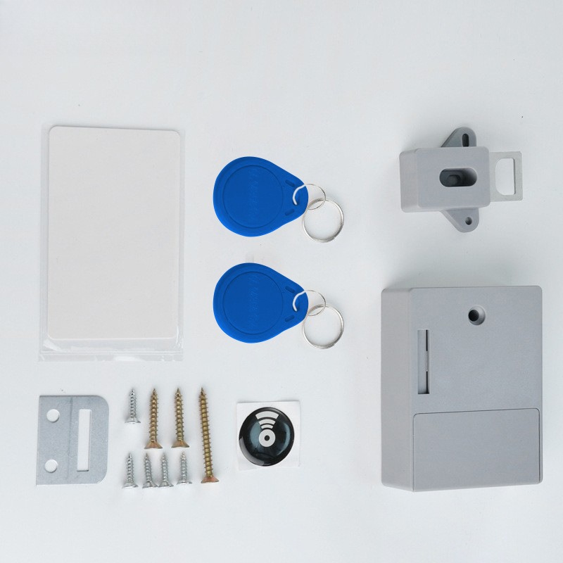 No-Drill Invisible Cabinet Lock - Keyless Digital & RFID Card Lock for ...