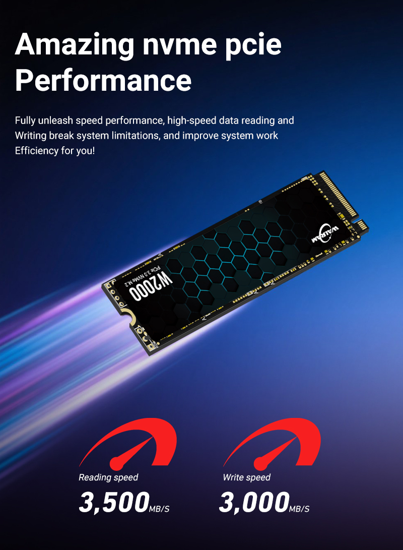 Walram W2000 M.2 PCle 3.0 NVMe SSD 128GB 256GB 512GB 1TB SSD 3500MB/s ...