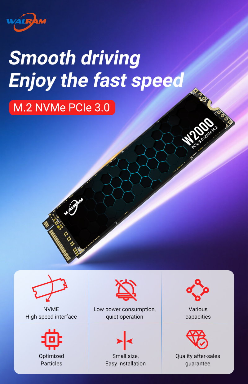 Walram W2000 M.2 PCle 3.0 NVMe SSD 128GB 256GB 512GB 1TB SSD 3500MB/s ...