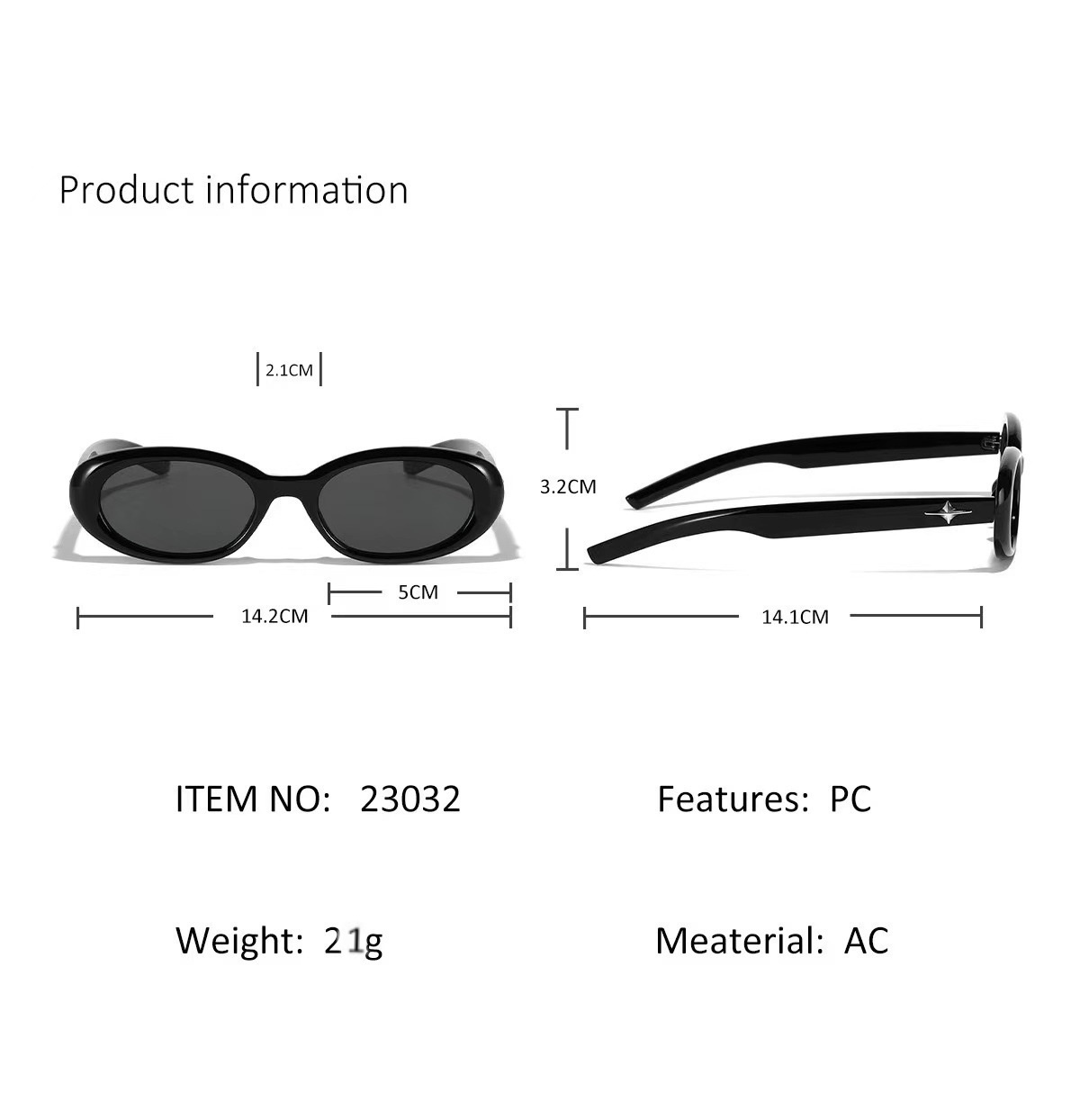 2025 New Gradient Lens Sunglasses - Korean UV400 Cat-Eye Shades for ...