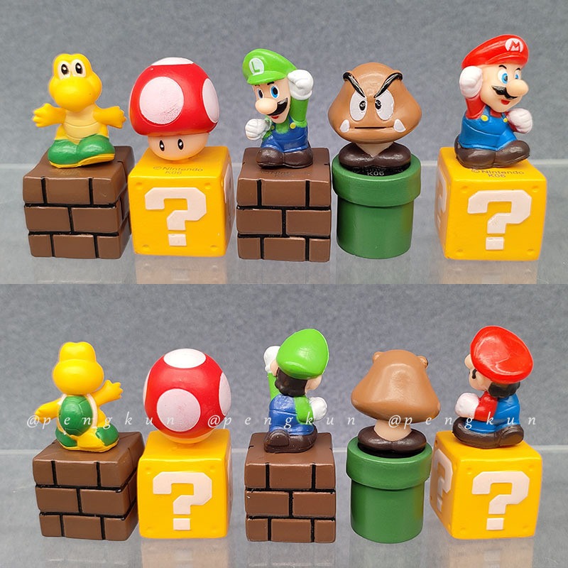 5 Super Mario Refrigerator Stickers Creative Home Accessories Doll ...