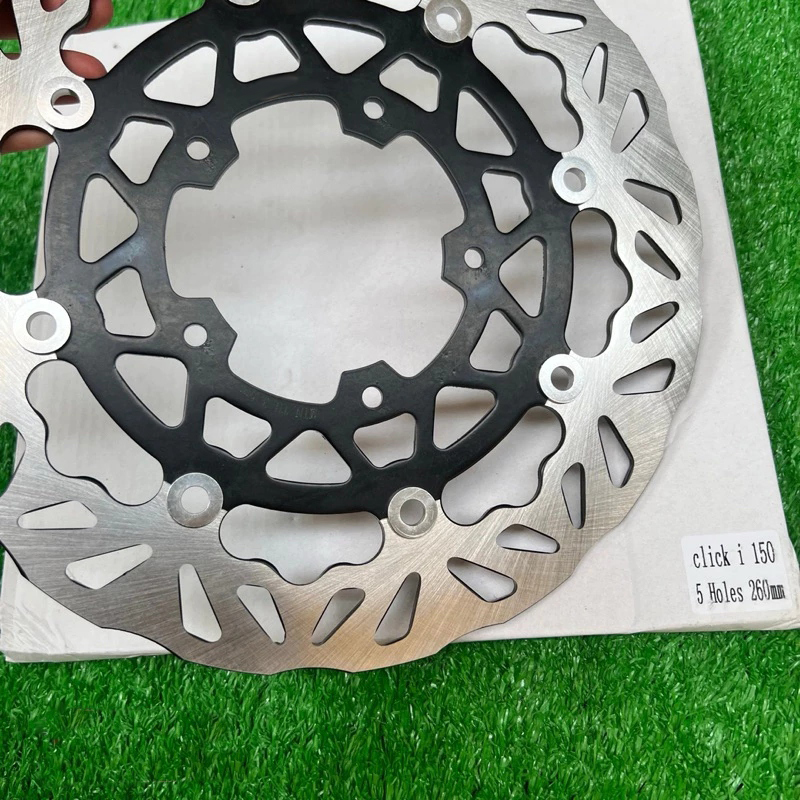 【Manila Shipping】Big disc 260mm 5holes W/bracket Click 125i v3/click ...