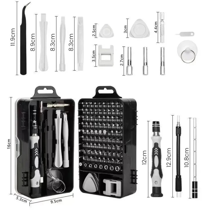 115 in 1 screwdriver set cross-border screwdriver multi-function batch ...